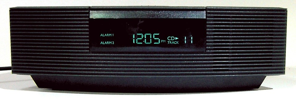 🔥【PRO SERVICED】Bose Wave Compact Radio/CD Alarm Clock! Black~REMOTE+ 💥 ...