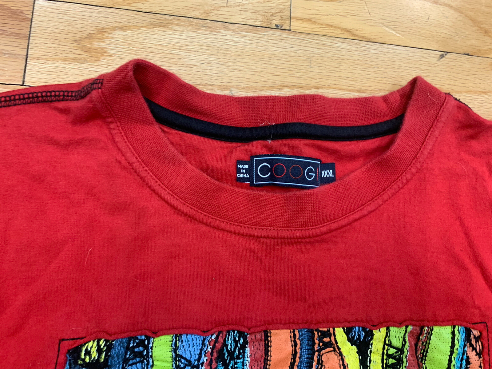 vintage coogi heritage shirt red retro OG authentic X… - Gem