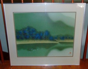 David Lee Signed Mountain Lake Landscape Artist Proof Print A/P RARE ...