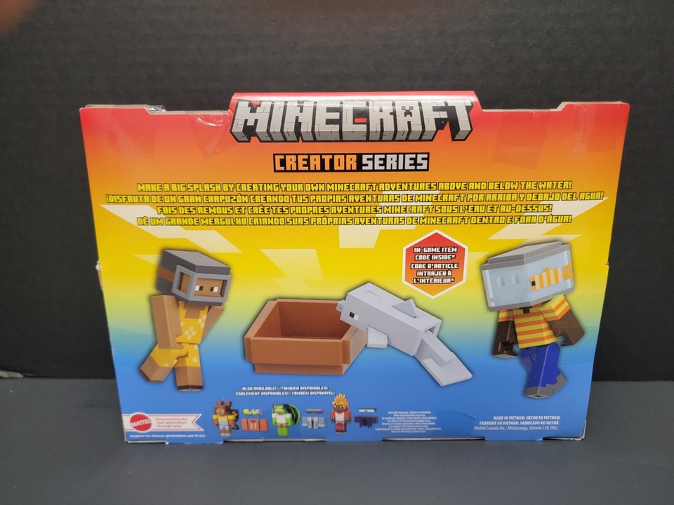 MINECRAFT CREATOR SERIES ~ Seafaring Friends ~ Collectible Building Toy ...
