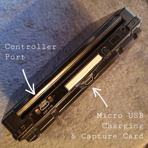 [Clear Black] Nintendo 3DS w/ Loopy Capture Card, Controller Mod ...