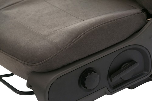 Saddleman 218212-14 Microsuede 1st Row Gray Custom Seat Covers | eBay