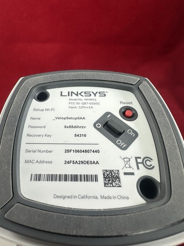 Linksys - Velop Mesh Router - Model WHW01 - AC1200 - Dual Band Wifi ...