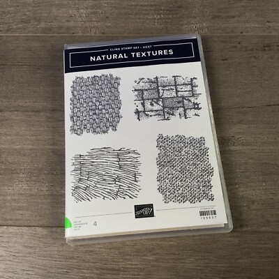 STAMPIN UP NATURAL TEXTURES BACKGROUND STAMP SET CLING RUBBER NEW | eBay