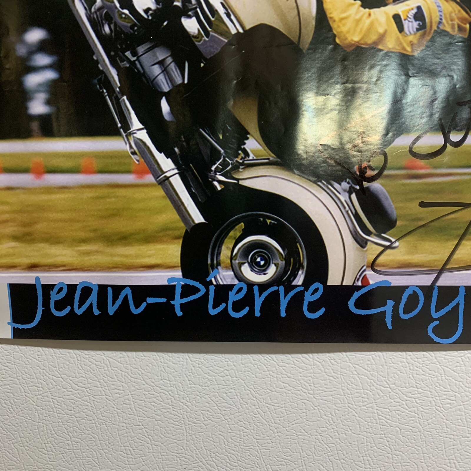 Jean-Pierre Goy Poster Autographed Signed Moto-Euro Magazine BMW ...