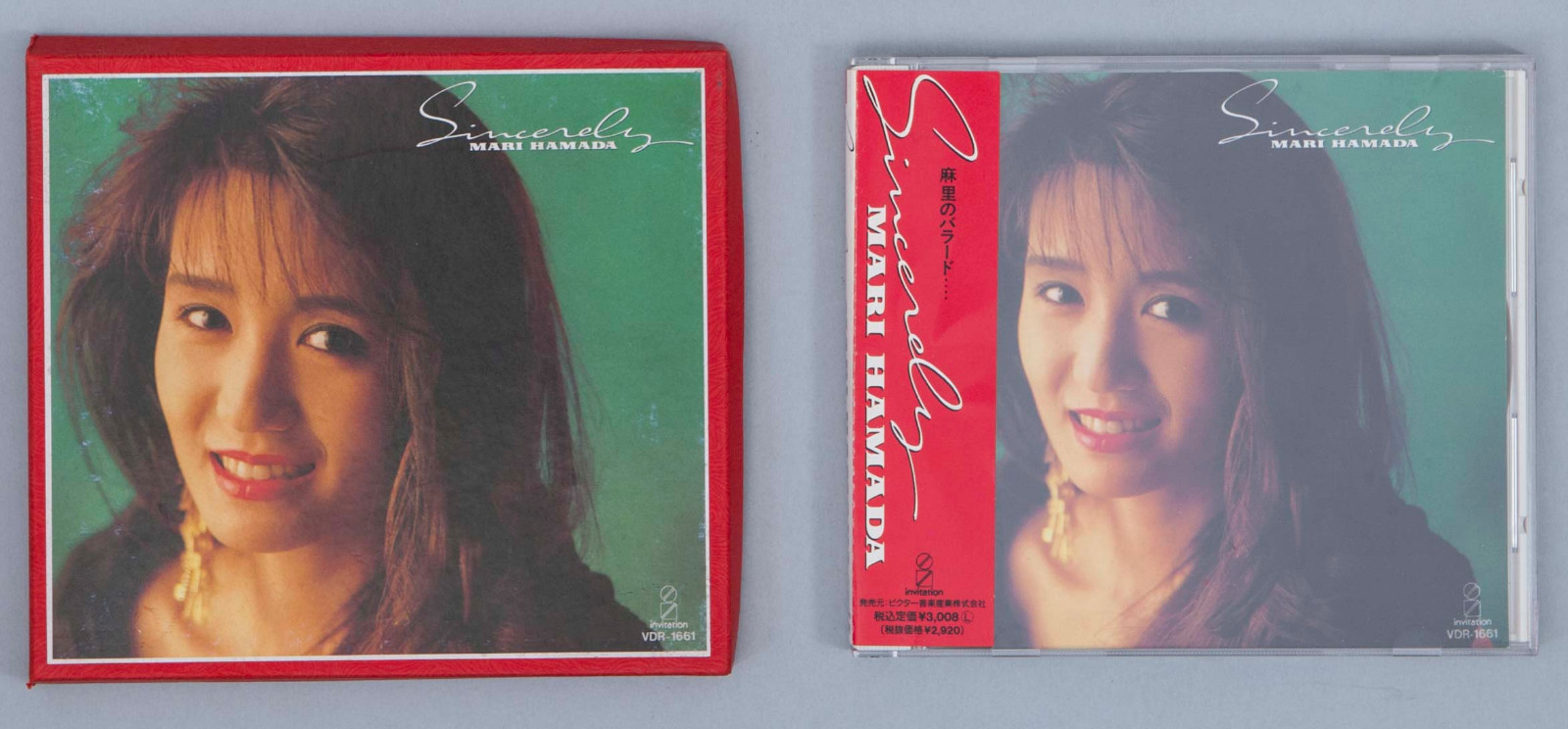 Mari Hamada ‎– Sincerely Japan CD w/ Obi Box 1989 Invitation ‎VDR-1661 ...