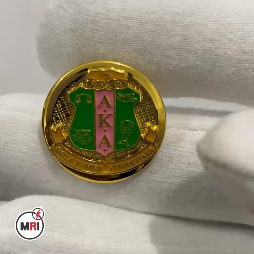 ALPHA KAPPA ALPHA Custom Buttons for blazers in Gold color 8 Buttons ...