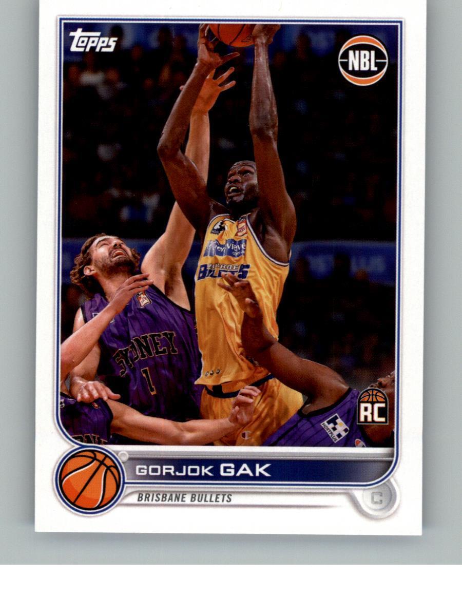 2022-23 Topps NBL Gorjok Gak #17 Brisbane Bullets Rookie Card RC | eBay