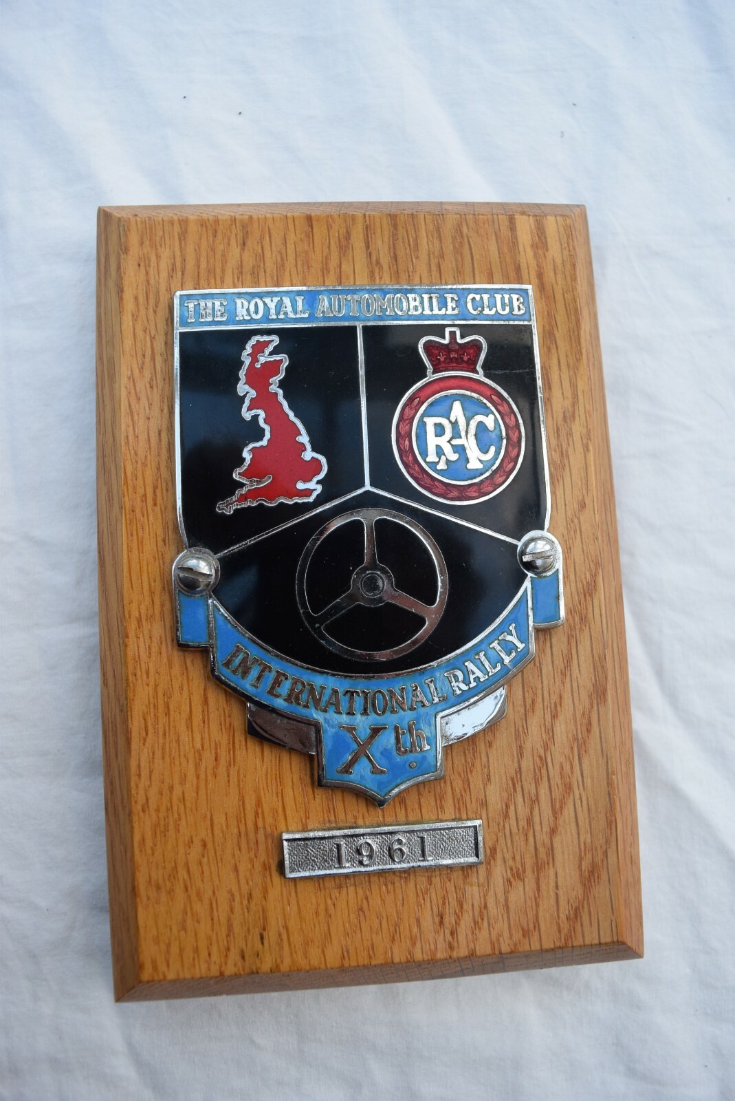 RAC Royal Automobile Club Xth International Rally Class Award Badge ...
