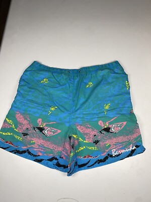 Bermuda Swimming Trunks Large Reef/Aqua | eBay