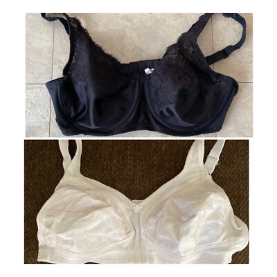 Lot of 2 Underscore for JC Penney Black & White Bra Bras Size 38C 38 C ...