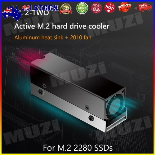 M.2 SSD SSD Radiator Cooler with Fan Aluminum Ssd M2 Radiator for PC ...