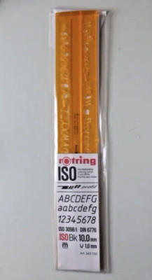 Rotring Iso Lettering Stencil ~ Vintage ~ 1.0mm Art. 343 100 | eBay UK