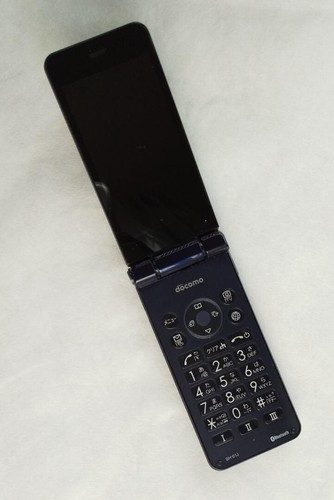 SHARP SH-01J AQUOS KEITAI DOCOMO Android Flip Phone Unlocked BlueBlack ...