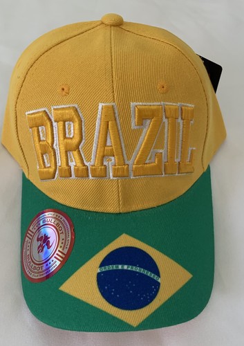 Brazil Flag Hat baseball cap Brazil One size fits all youth and adults ...