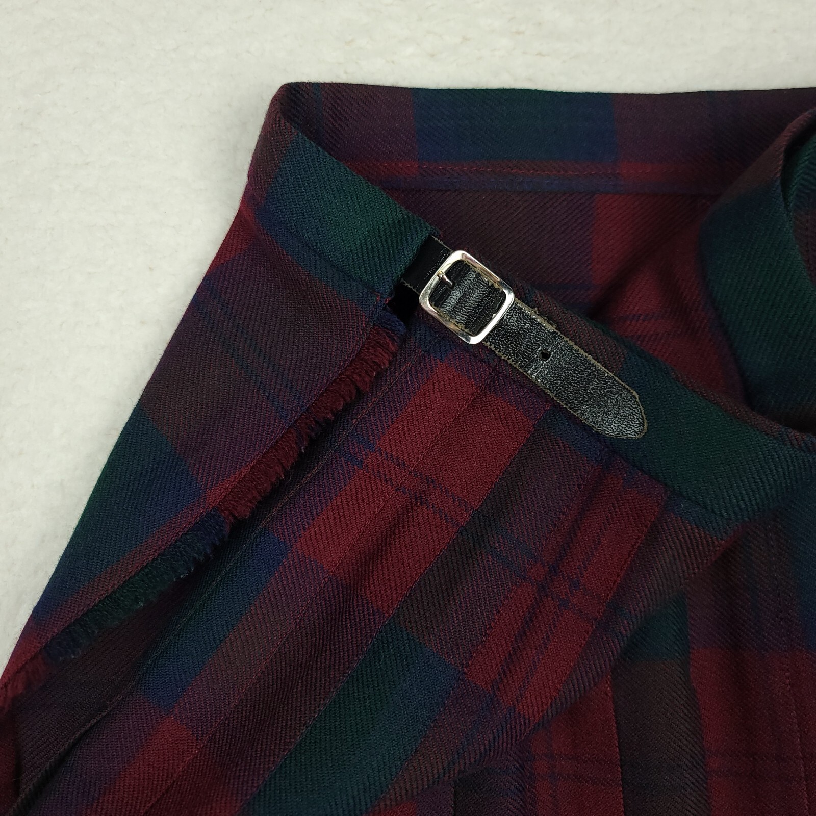 Vintage Jedburgh Kiltmakers Kilt Womens US12 Red Blue… - Gem