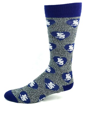 Kansas State Wildcats Valentines Day Gray Marbled Purple Heart Logo ...