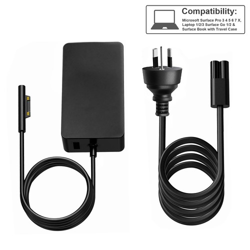 For Microsoft Surface Pro 7 3 4 5 6 Power Adapter 65W/44W/36W Laptop ...