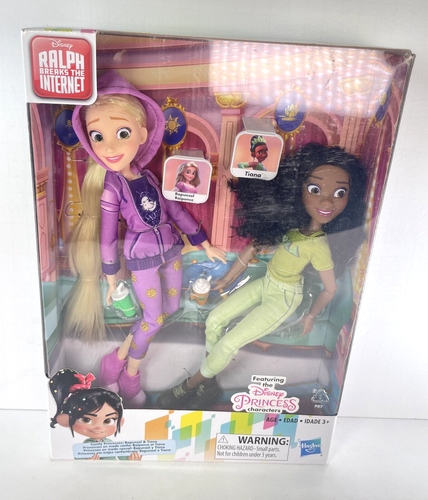 Disney Ralph Breaks the Internet Comfy Princesses RAPUNZEL & TIANA New ...