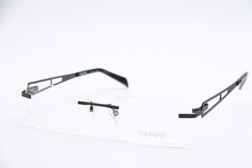 NEW VANNI V8352 C161 MATTE BLACK BRONZE AUTHENTIC EYEGLASSES FRAMES 53 ...