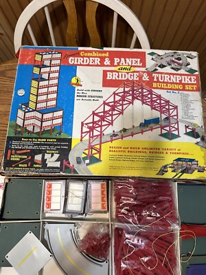 Kenner's 1959 Girder Panel Bridge Turnpike Building Set No. 7, Masonite ...