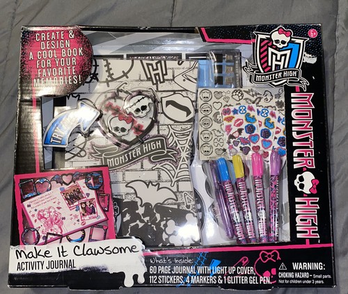 Monster High Activity Light Up Cover Art Kit Make it CLAWSOME New in ...