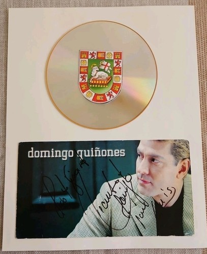 DOMINGO QUIÑONES HAND SIGNED SALSA PUERTO RICO PHOTO FIRMADO AUTOGRAPH ...