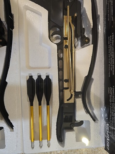 LOT OF 2 M-Tech Self Cocking Pistol Crossbow Metal Body and Arrows 1 ...