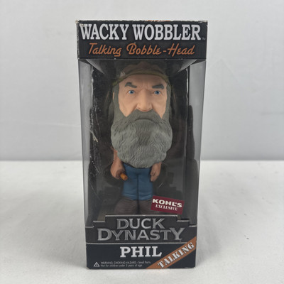 Funko Wacky Wobbler Duck Dynasty Talking Phil Bobblehead NEW ...