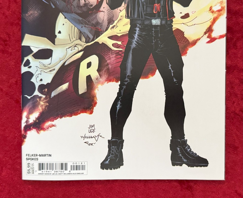 Red Hood #1 cover B Jim Lee, DC, 2025; Cancelled; Charlie Kirk Fallout ...