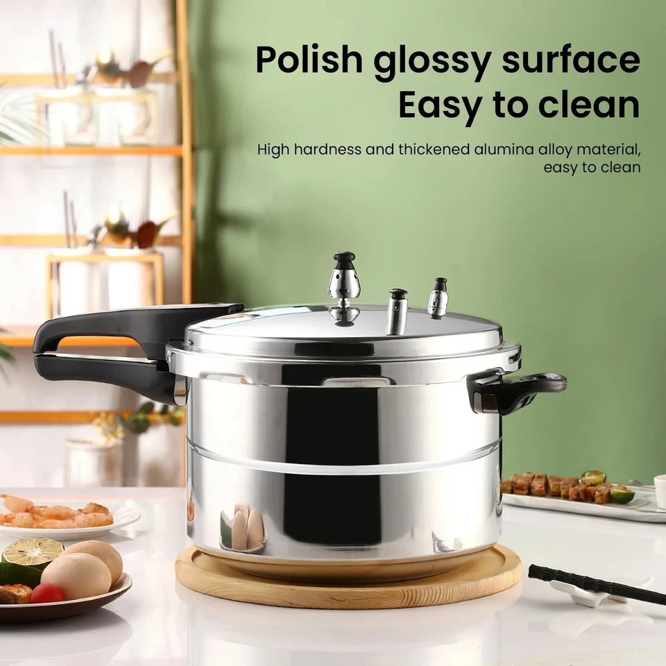 Pressure Cooker with Fire Burner Aluminium Fast Cooking Kitchen UK ...