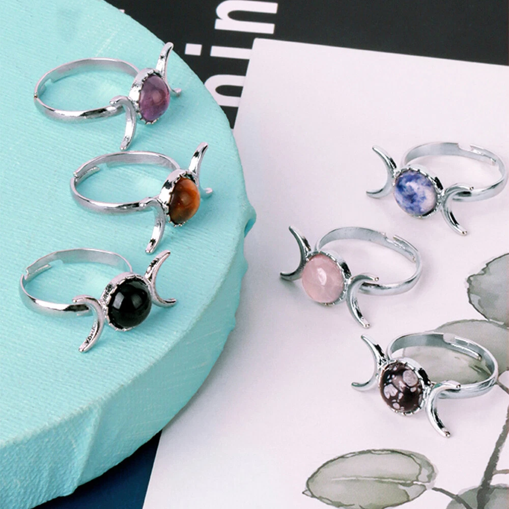Mermaid Moon Rings Jewelry