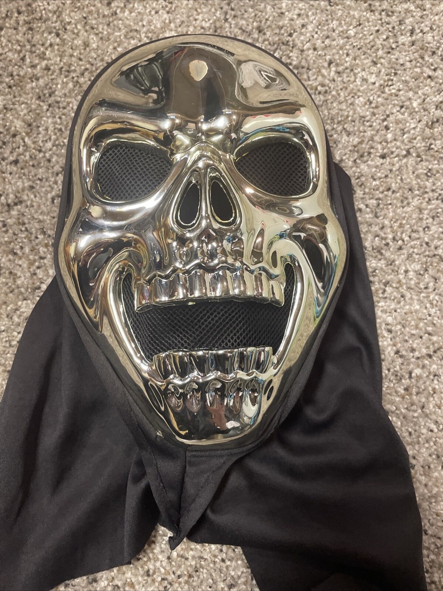 Black Skull Mask Costume Death Skull Mask Black And White Wearable,