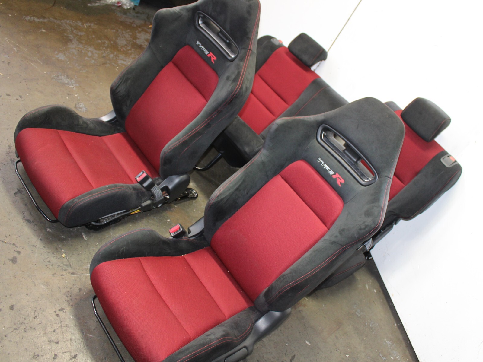 JDM 2007-2011 Honda Civic Type R FN2 Type R Recaro Seats With Rails ...