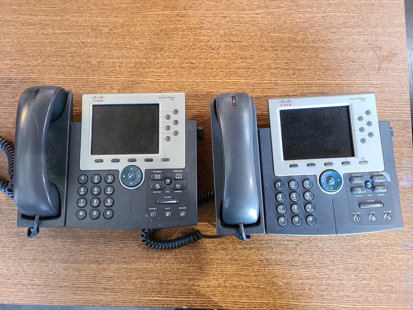 Lot of 2 Cisco 7965 IP Phone (CP-7965G=) Unified IP Phone VoIP Color ...