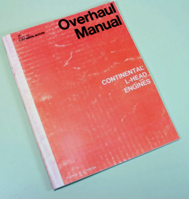 Continental L-Head Y112 F124 Engine Motor Service Repair Owners ...