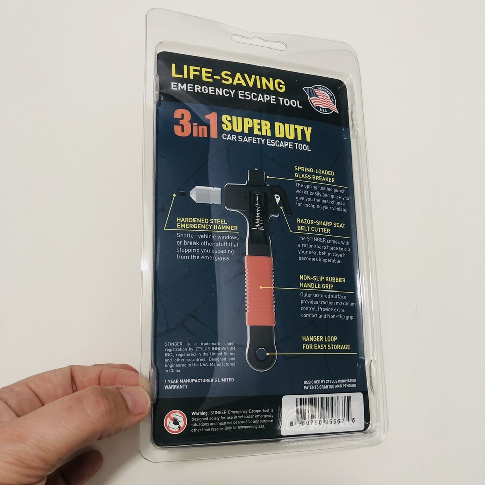 STINGER Super Duty Car Emergency Escape Tool, Glass Break, Seat Belt ...