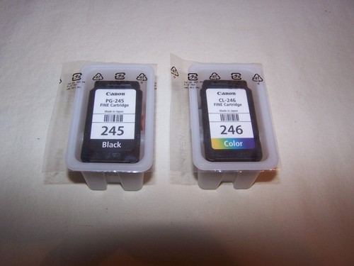 Genuine Canon 245 Black & 246 Color Standard Fine Ink Cartridges NEW No ...