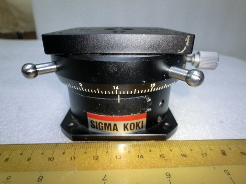Sigma Koki Rotary stage,0-15cm perimeter,2cm vertical movement,Used+ ...