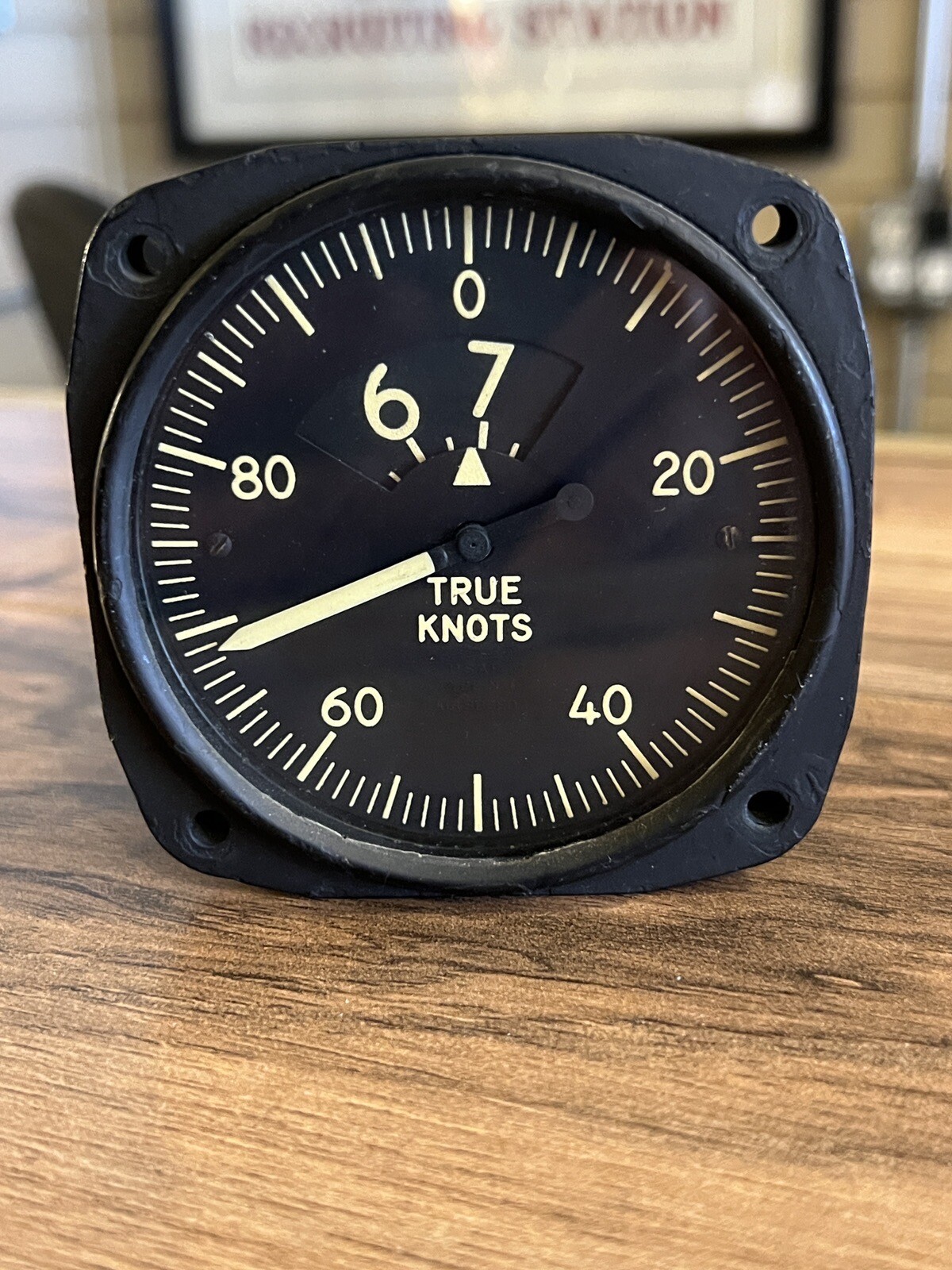 Kollsman True Air Speed Indicator Gauge Type N-1 26 Volt 400 Cycle ...