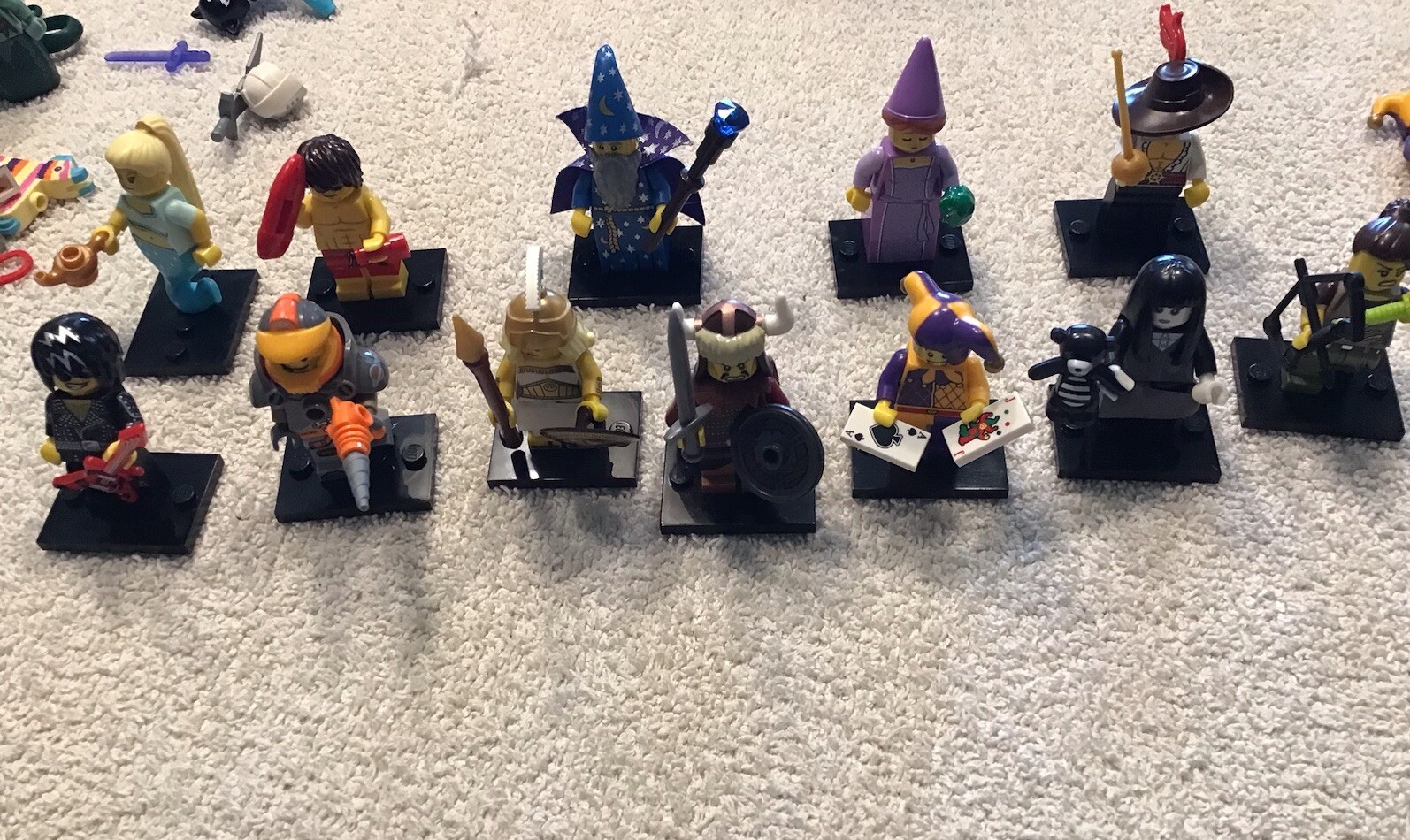 LEGO SERIES 12 (71007) MINIFIGURES LOT OF 12 ALL W/ ACCESSORIES AND 1 ...