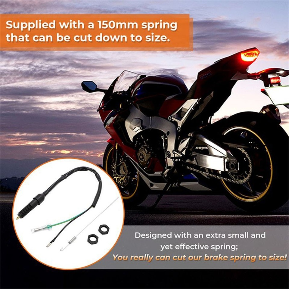 Simple Switch Brake Pedal Switch Rear Brake Stop Light Switch Black Kit ...