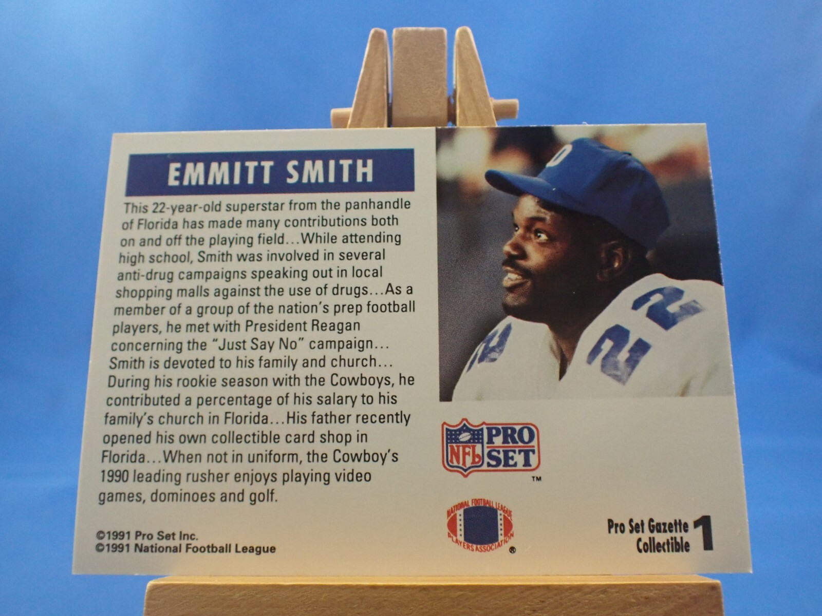 Emmitt Smith Pro Set 1991 Pro Set Gazette #1 | eBay