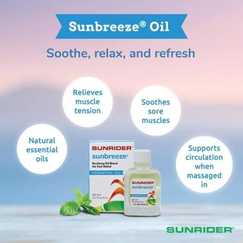 6x Sunrider Sunbreeze Essential Oil 5ml Pain Relief Muscle Sore Ache ...