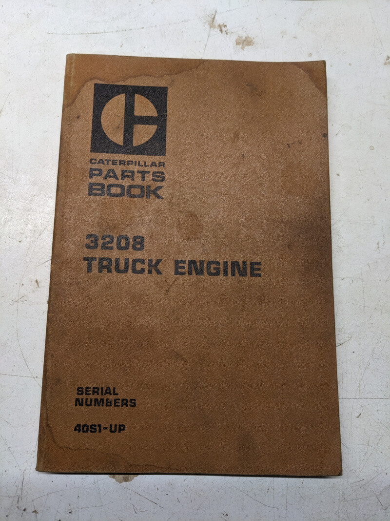 CATERPILLAR CAT PARTS CATALOG LIST MANUAL BOOK 3208 TRUCK ENGINE ...