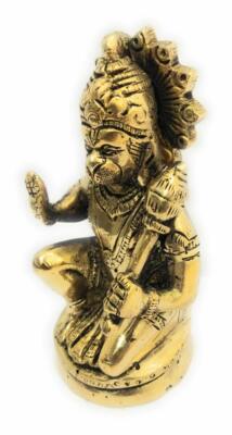 Hanuman Idol Setting Position Brass Metal Statue for Home Decor 5'' | eBay