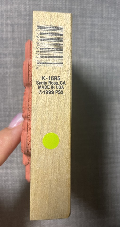 Vintage PSX Bucket Full Of Tulips Flowers Rubber Stamp K1695 ...