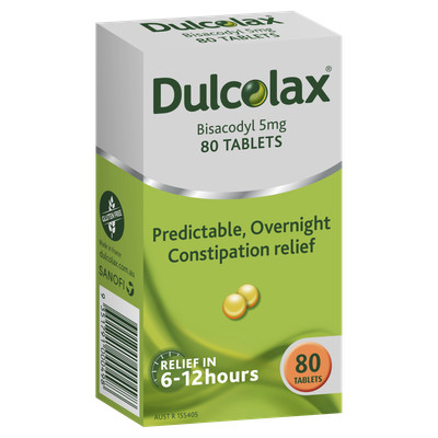 Dulcolax Constipation Relief 80 Tablets Stimulates Bowels Form Soft ...