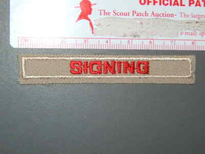 Boy Scout Interpreter strip Signing 9472P | eBay
