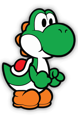 Yoshi sticker mario bros nintendo nes skate cell laptop bumper vinyl ...